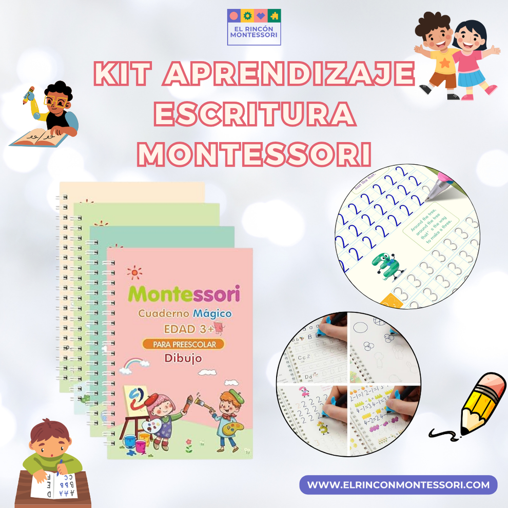 Kit Aprendizaje Escritura Montessori – El Rincón Montessori
